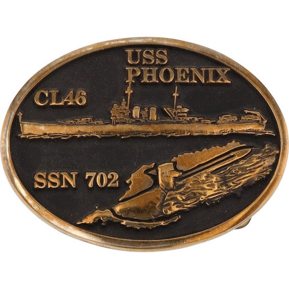 Brass New Uss Phoenix Cl-46 Cruiser Battleship Ssn 70… - Gem