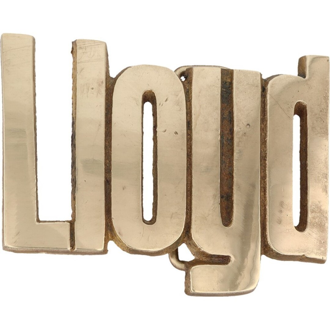 New Brass Lloyd Name Old School Hippie Hippy 1970s Nos Vintage Belt ...
