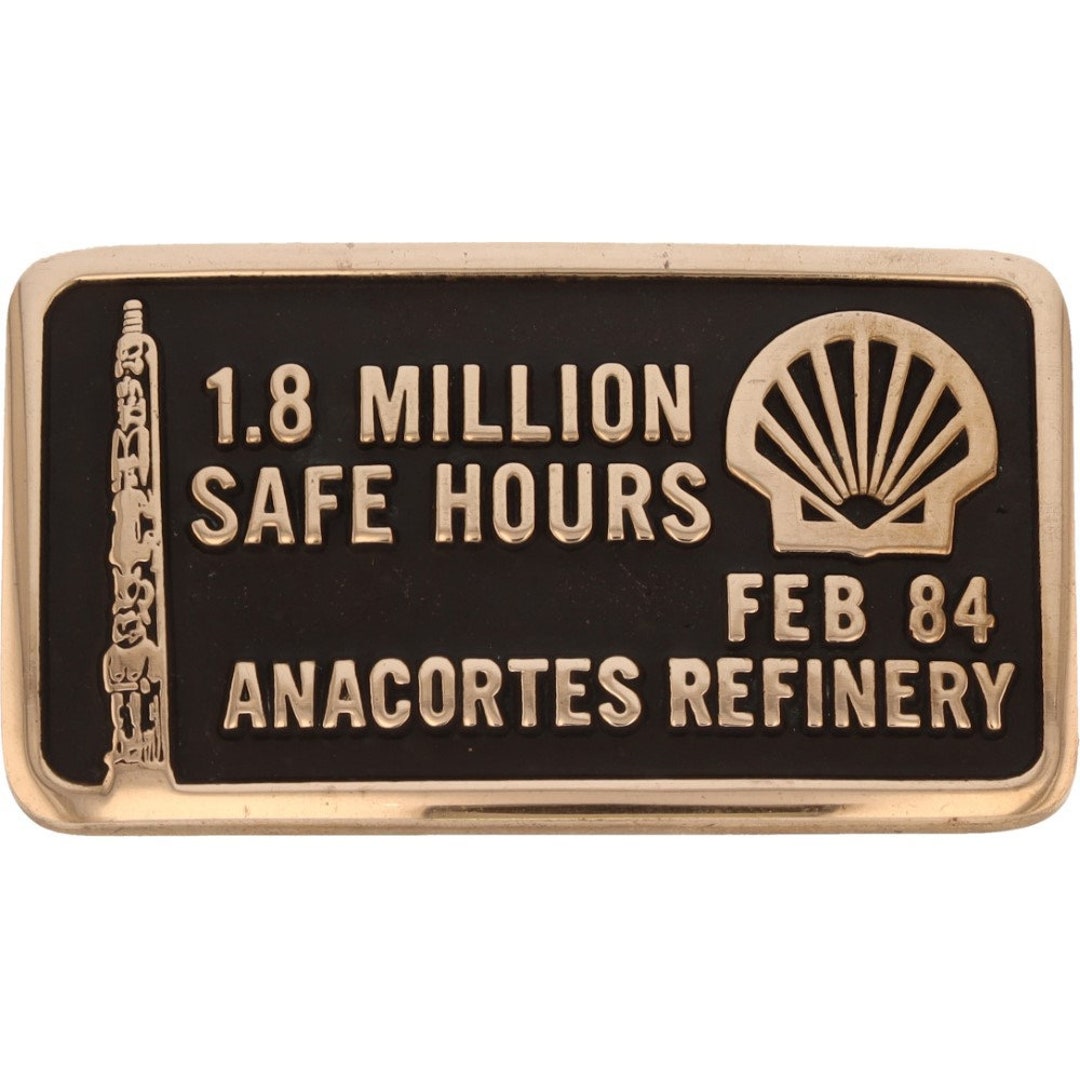 Brass Shell Oil Refinery Anacortes Washington Puget Sound Nos Vintage ...