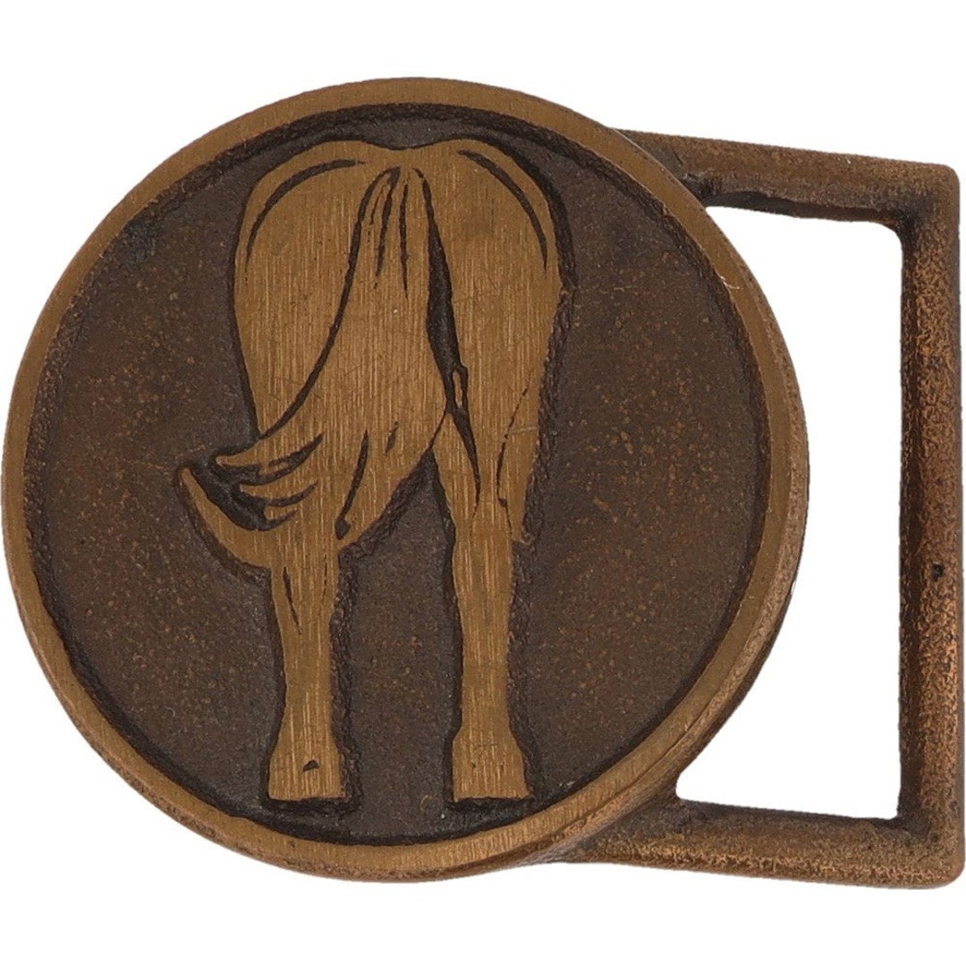 Brass Horse Donkey Butt Ass Jackass Funny Humor Western 1970s Vintage ...
