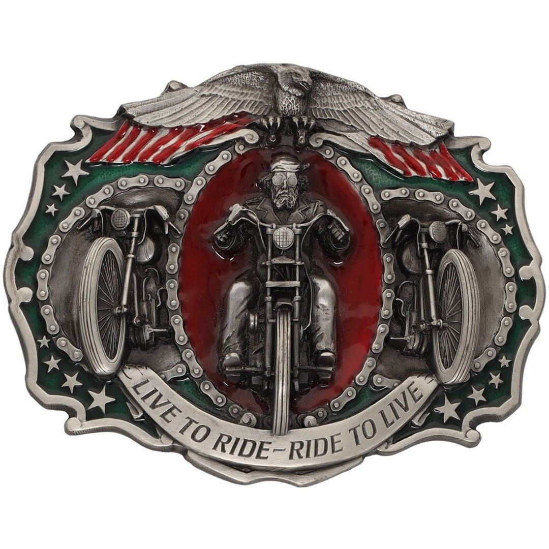 New XXL Harley Davidson Live Ride Motorcycle Biker NOS Vintage Belt ...