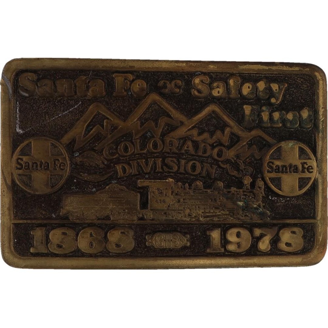 Atsf Santa Fe Railroad Train Colorado Div Mountain Route 70s Vintage ...