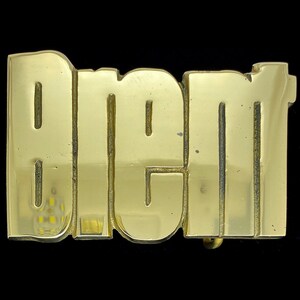 Brent Name Retro Old School Hippie Western Solid Brass 1970s NOS ...