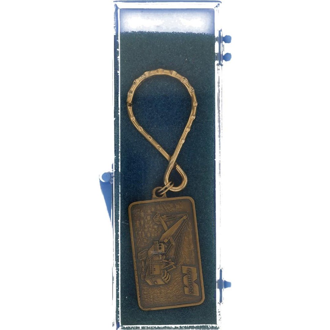 New Marion Electric Shovel Mining Keychain New Old Stock Vintage Belt ...