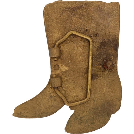 Brass Cowboy Boot Country Western Rodeo Cowgirl Texas… - Gem