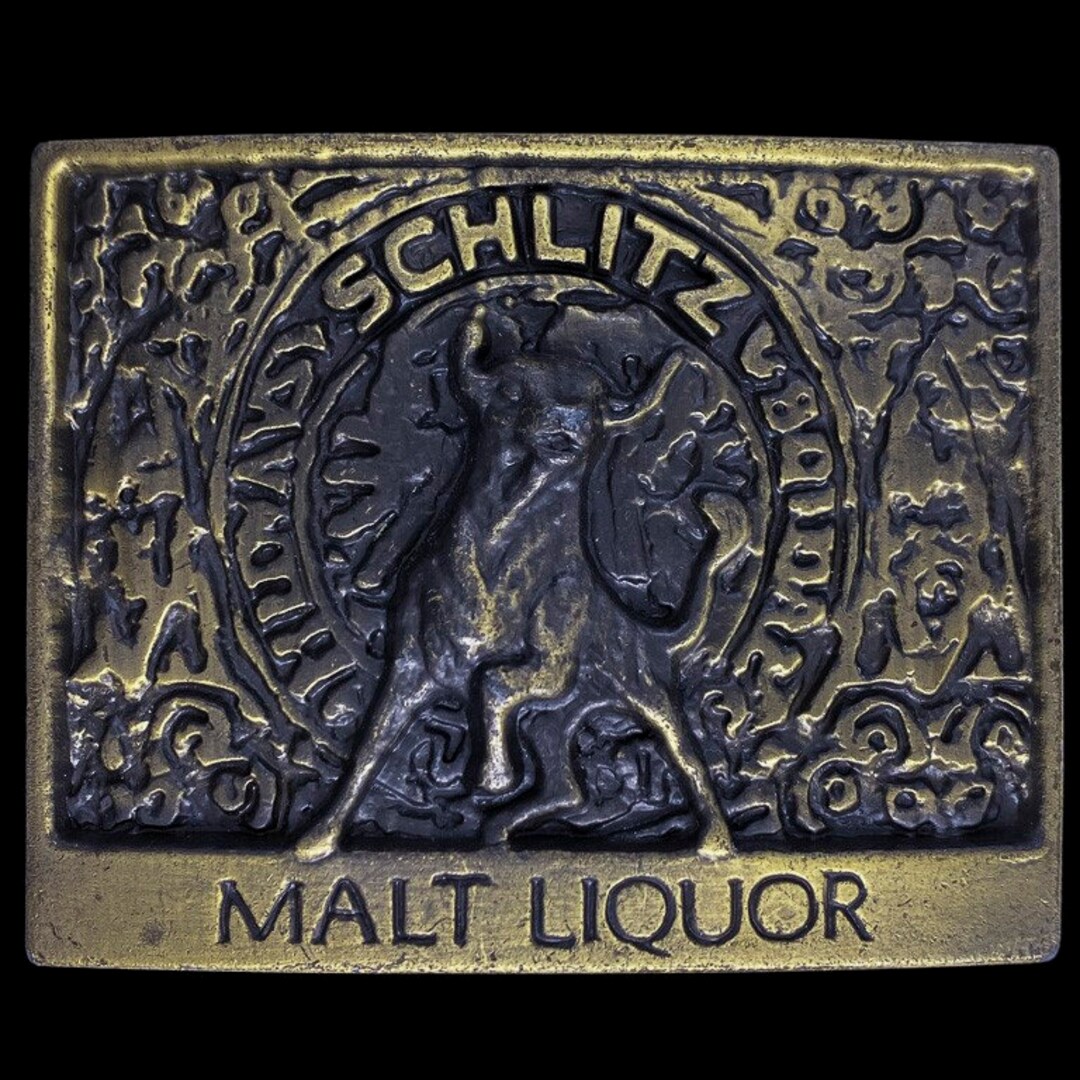 Schlitz Lager Beer Raging Bull Sign Retro Booze Club Bar Biker Cowgirl ...