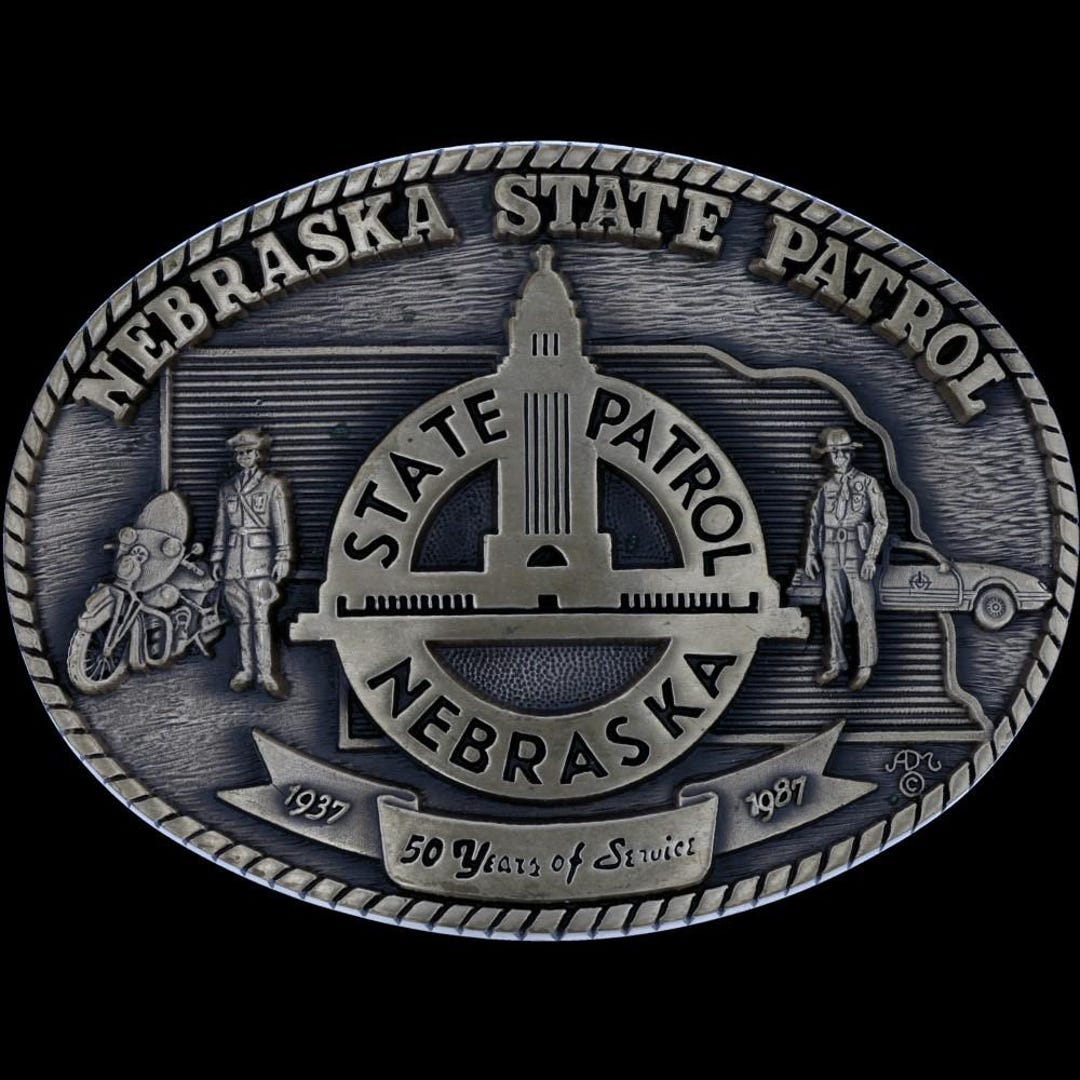 New Brass Nebraska Highway Patrol NSP State Trooper Police Officer ...
