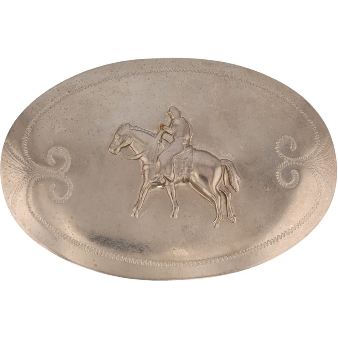 Horse Ranch Rancher Rodeo Floral Western Cowboy Cowgirl 1970s Vintage ...