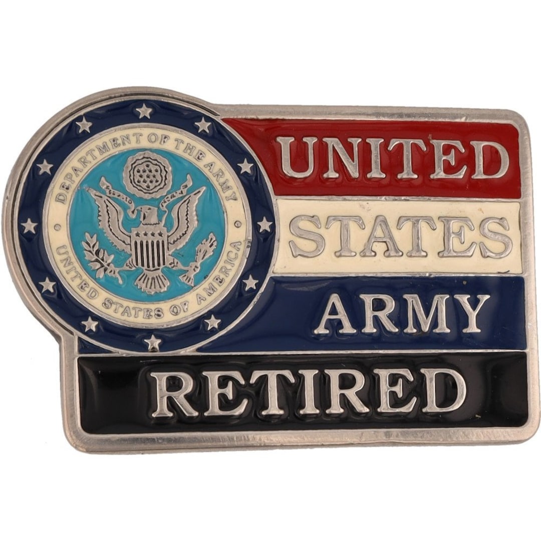 Us Army Retired Retiree Logo Veteran Soldier Officer Insignia Vintage ...