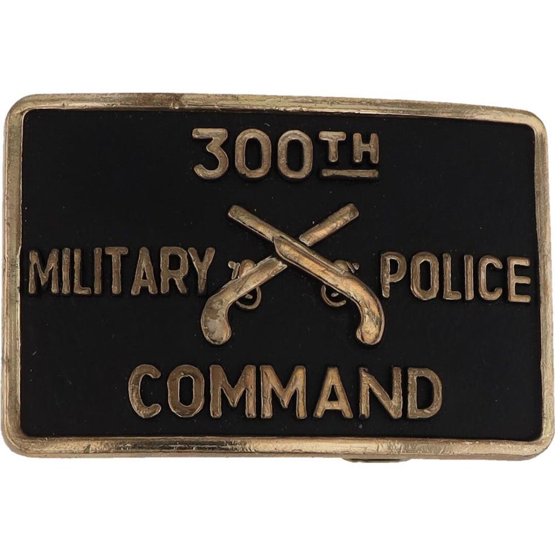 Us Army 300th Military Police Command Corps Mp Officer Nos Vintage Belt ...
