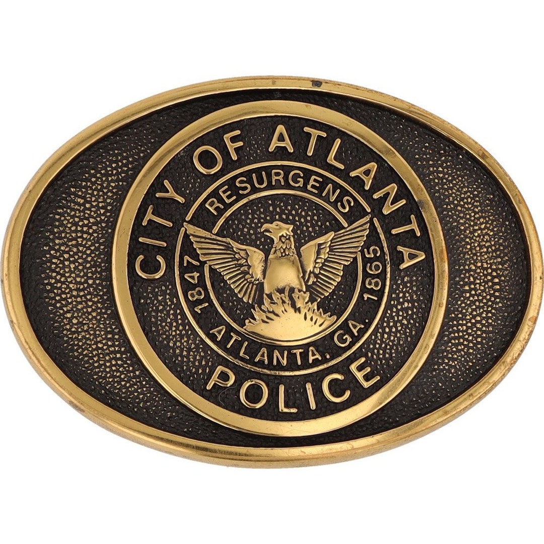 Brass Atlanta Police Department Atl Apd Officer Georgia 80s Vintage ...