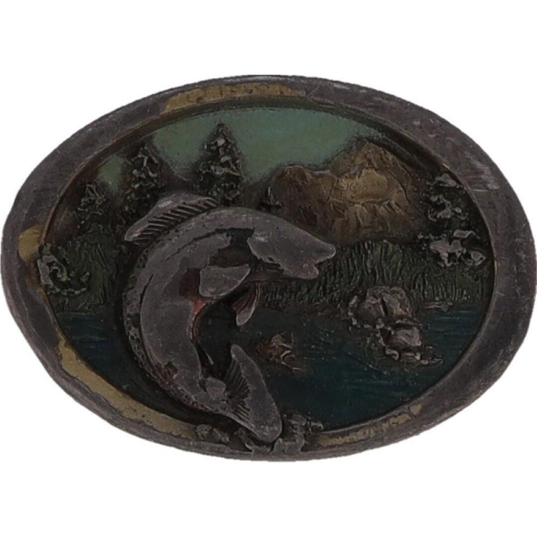 Trout Fish Angler Wildlife Fisherman Rustic Fishing Vintage Belt Buckle ...