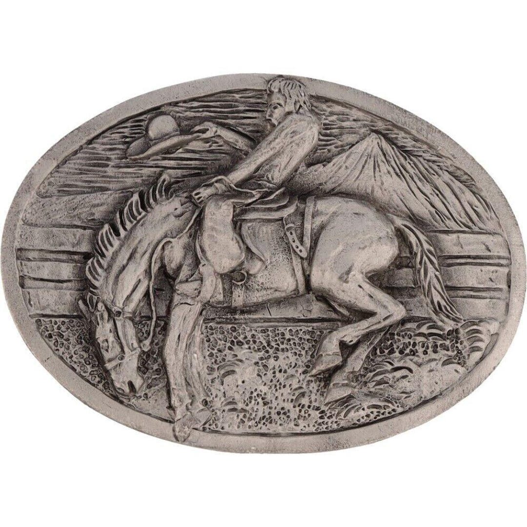 Bucking Bronc Bronco Rider Horse Rodeo Cowboy Western 1980s Vintage ...