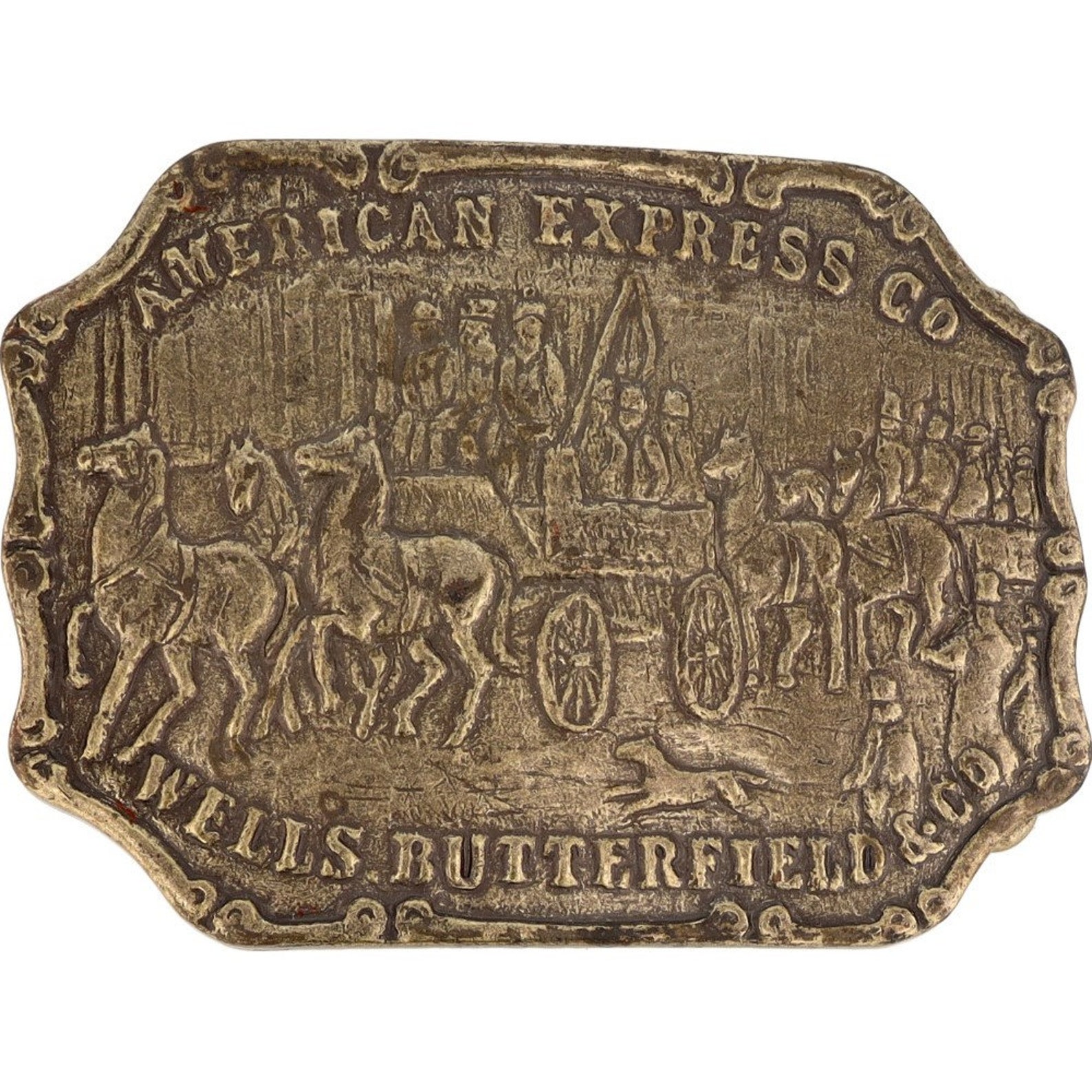 American Express Mail John Butterfield Wells Fargo 1980s Vintage Belt ...