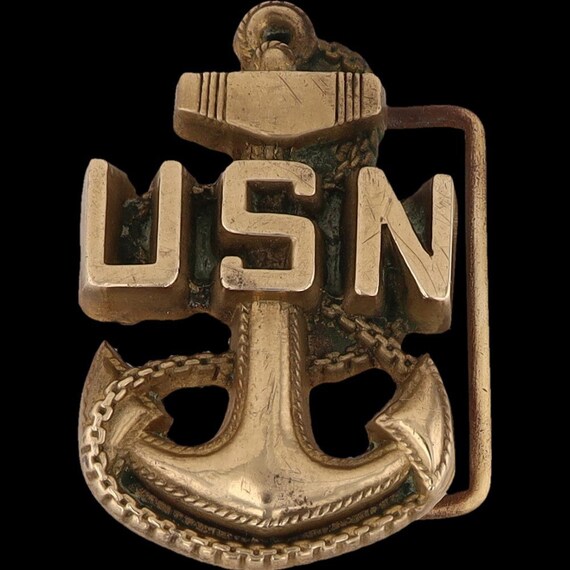 Brass Navy Usn Anchor Sailor Logo Insignia Veteran 19… - Gem