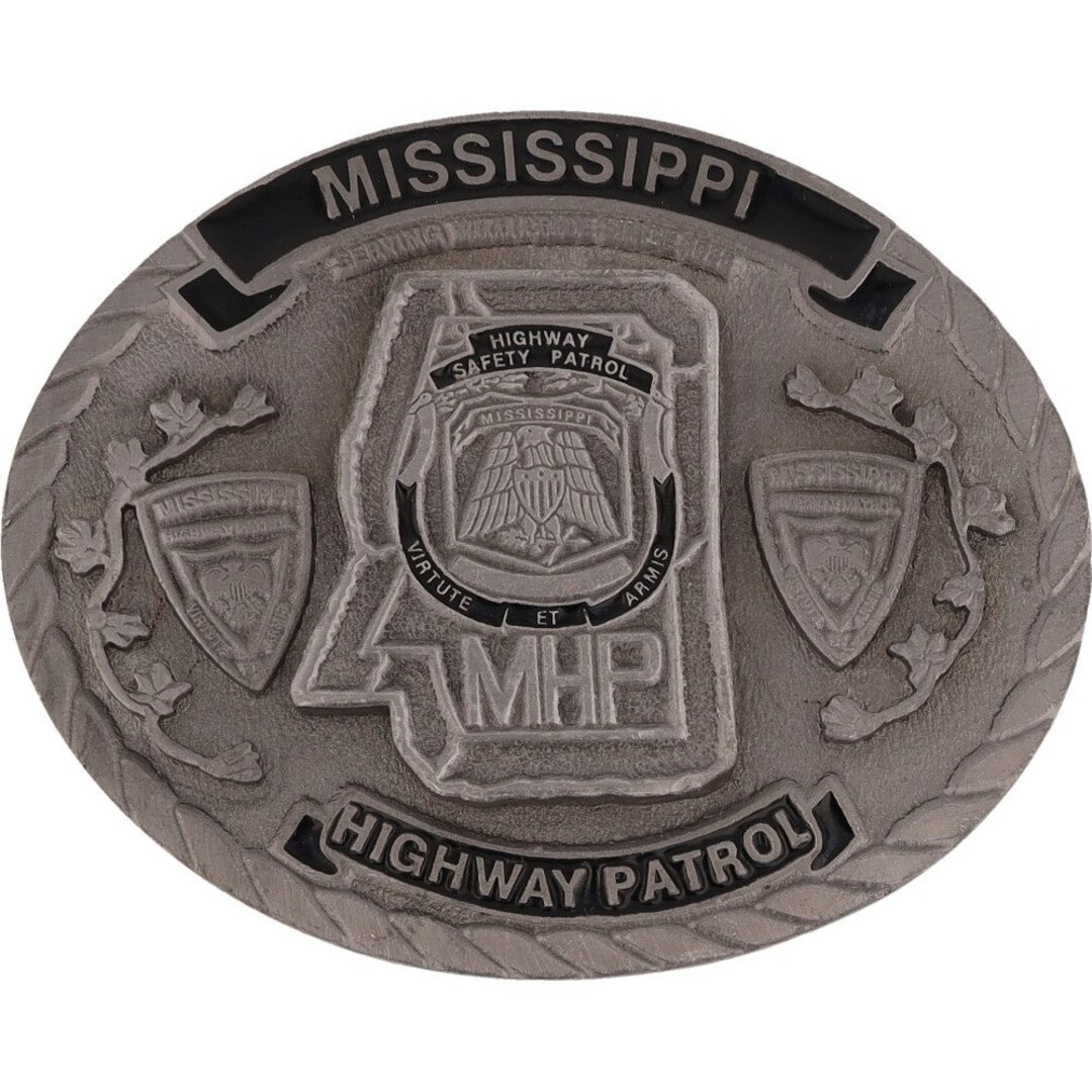 Mississippi Highway Patrol Mhsp State Police Trooper Nos Vintage Belt ...