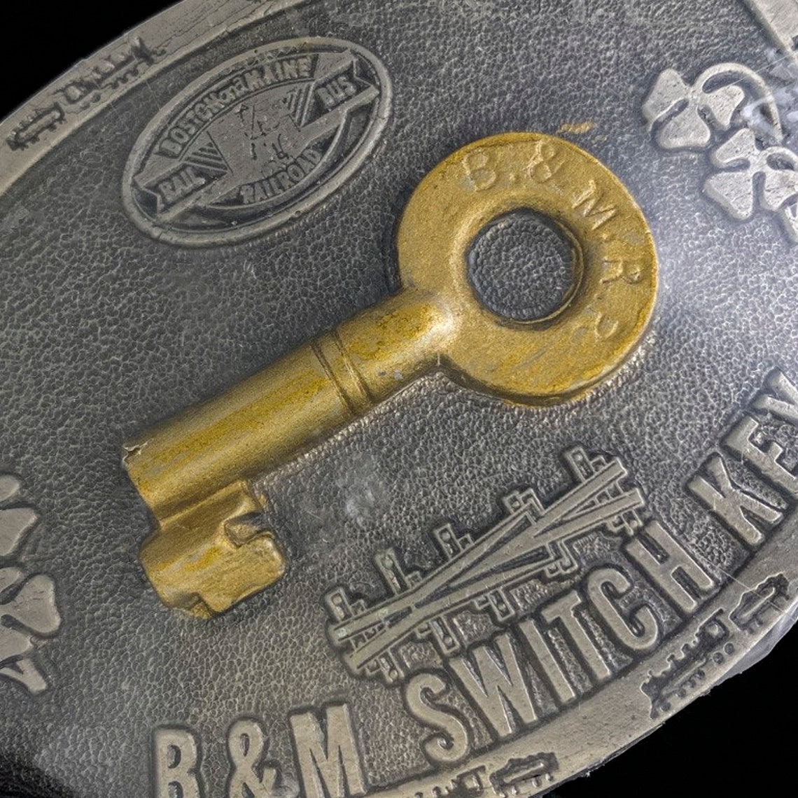 Boston Maine Railroad B&M Switch Key 80s NOS Vintage Belt - Etsy