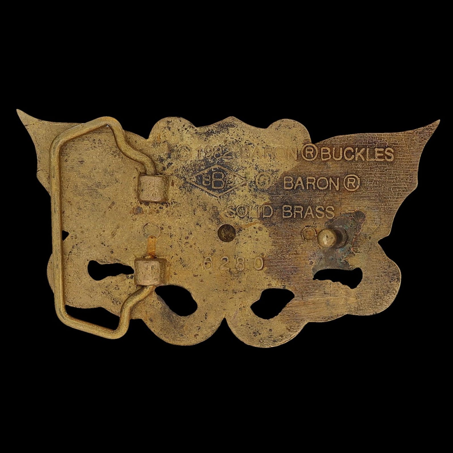 New Rare Brass Harley Davidson Bat Skull Snake Gothic Motorcycle Biker ...