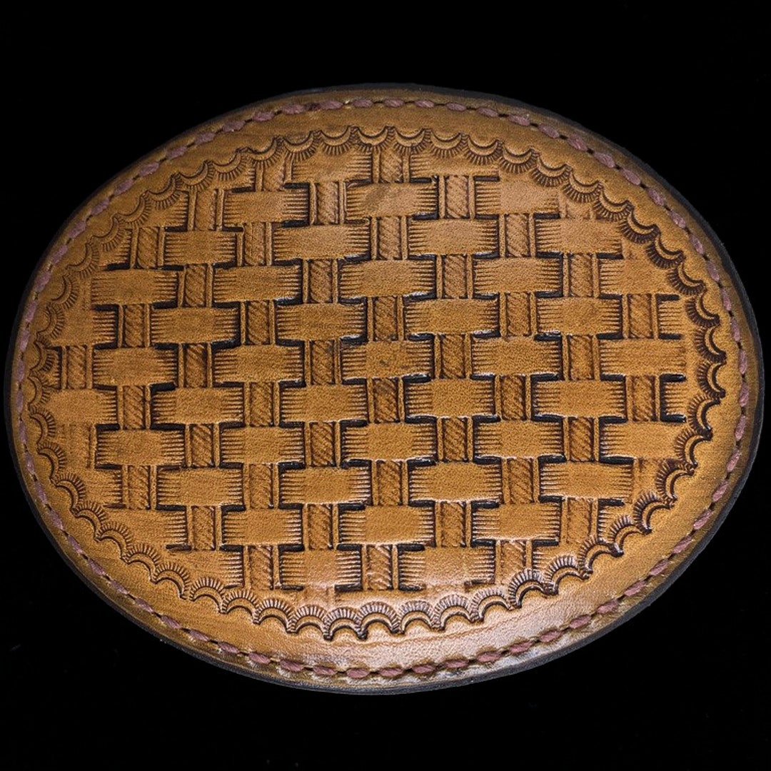 Basket Weave Handmade Leather Livestock Farmer Rancher Texas Biker ...