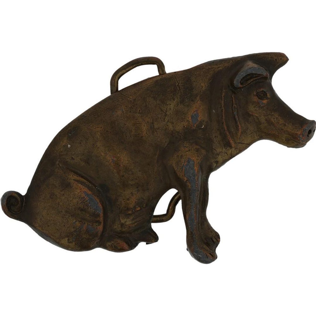 Farm Pig Ranch Hand Butcher Bbq Pitmaster Fair Vintage Belt Buckle Hog ...