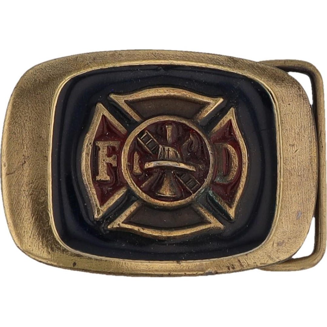 Sm Fire Fighter Firefighter Fireman Dept Volunteer Man Vintage Belt ...