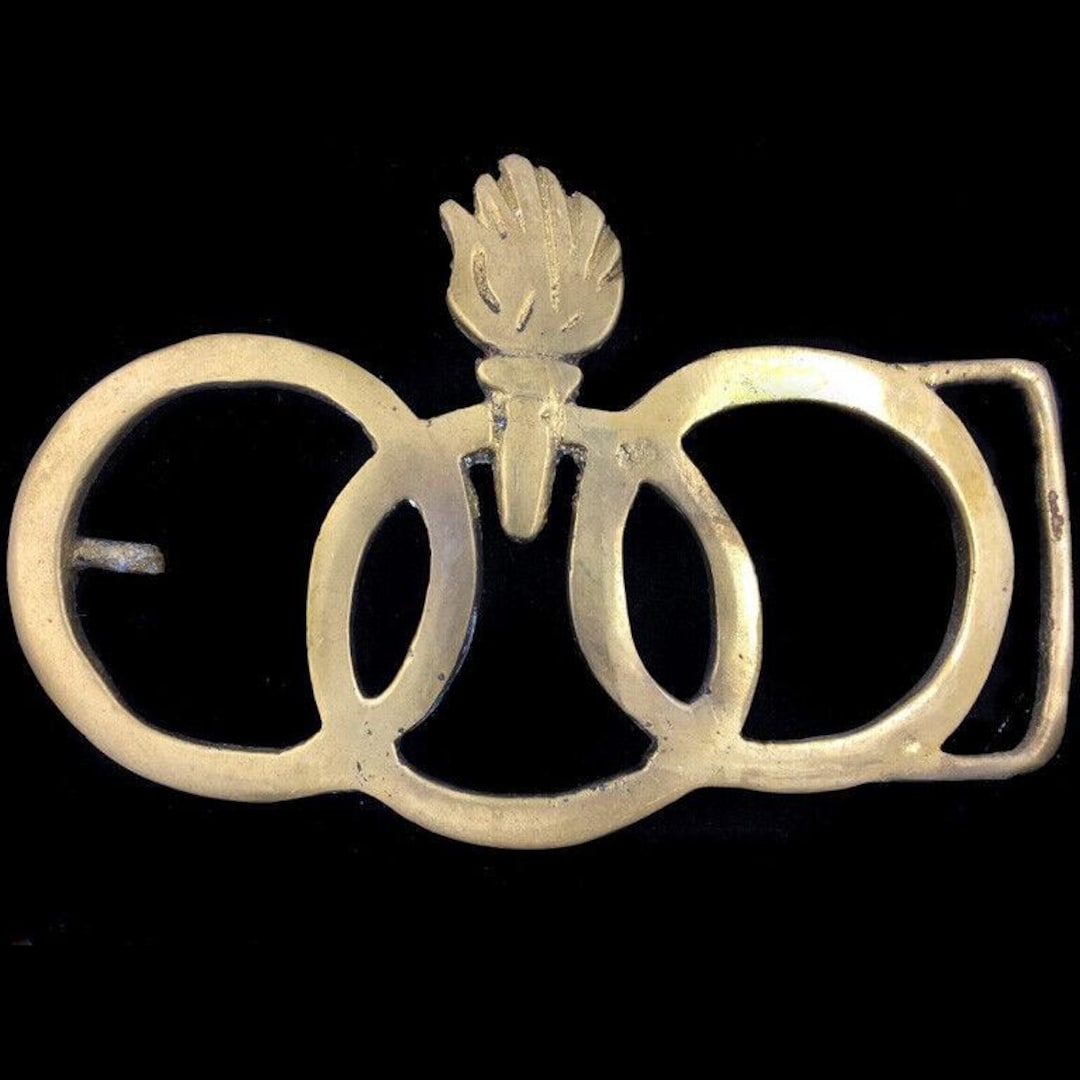 XL Brass Roman Greek Ring Olympics Toga Party 1980s Vintage Belt Buckle ...