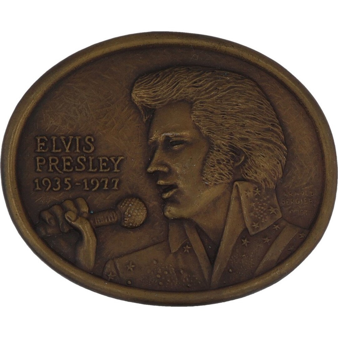 Elvis Presley King Rock Roll Music Band Memorabilia 1970s Vintage Belt ...