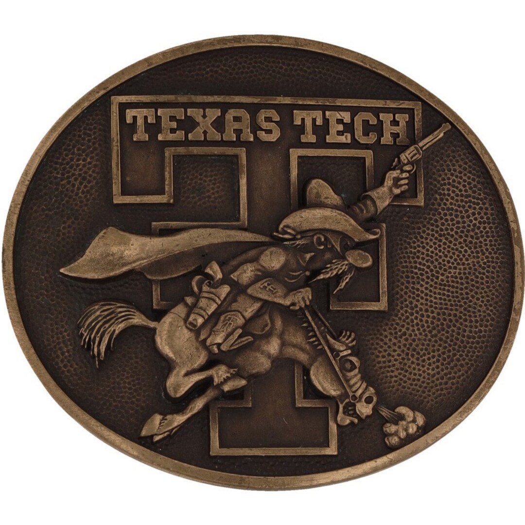 Brass Texas Tech University Raiders Rare Tt College Raider Vintage Belt ...