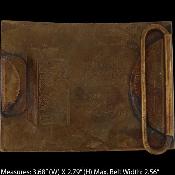 Brass American Express Mail Utah Native American Indi… - Gem