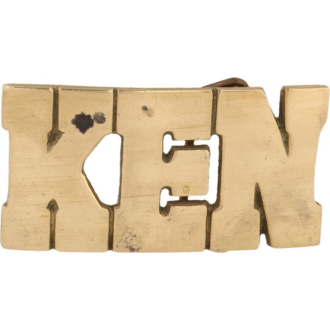New Brass Ken Kenneth Kenny Name Tag 1970s Nos Vintage Belt - Etsy