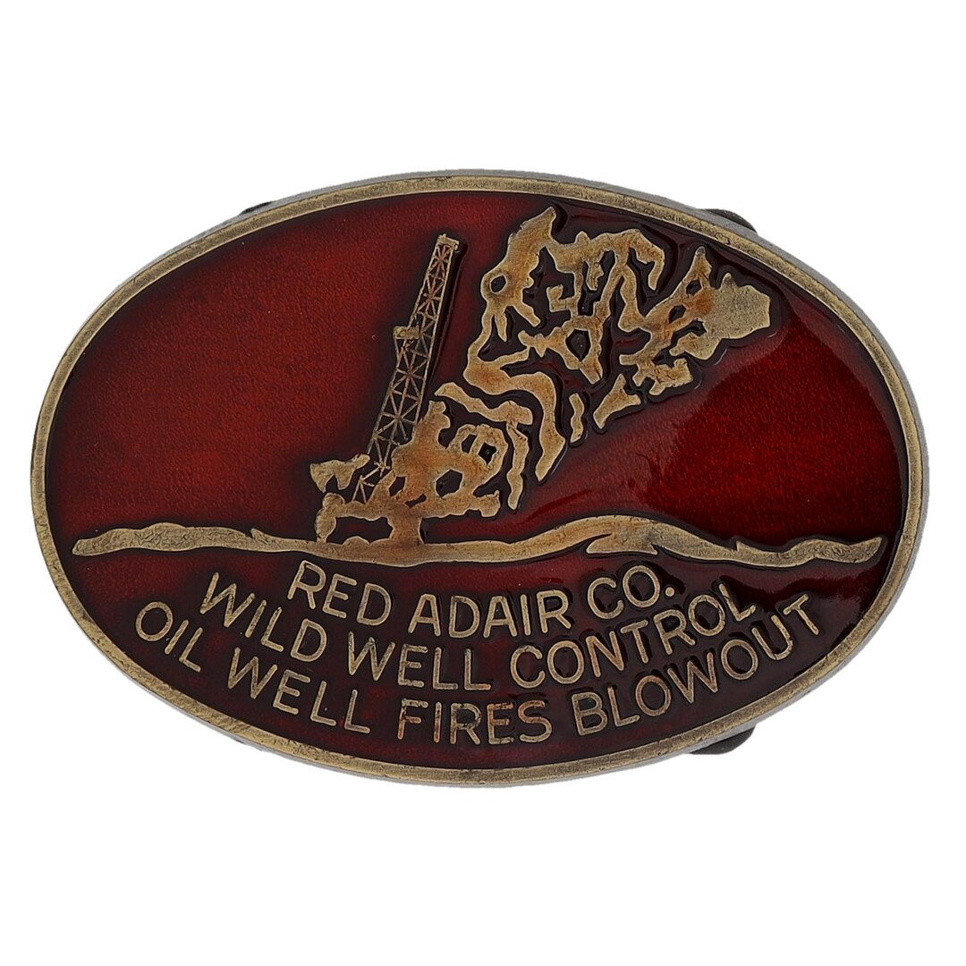 New Wild Well Control Oilfield Oil Gas Red Adair Vintage Belt Buckle ...