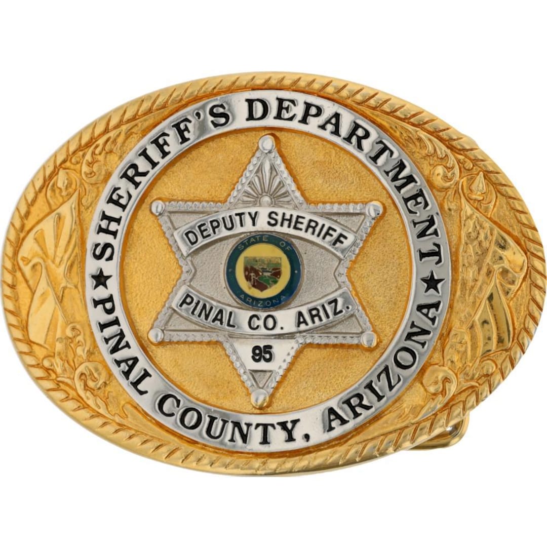 New Gold Silver P PCSO Pinal County AZ Sheriff Department Deputy Badge ...