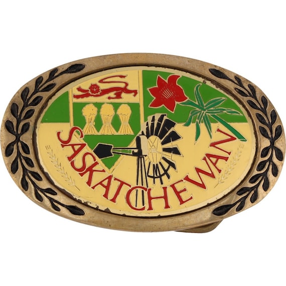 saskatchewan flag with flower - Gem