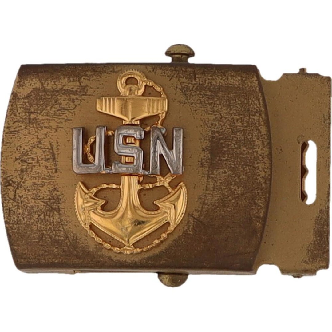 Usn Anchor Naval Service Military Navy Sailor Uniform Uss Scpo Vtg Belt ...