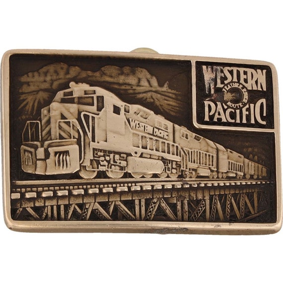 Brass Western Pacific Feather River Route Railway Rai… - Gem