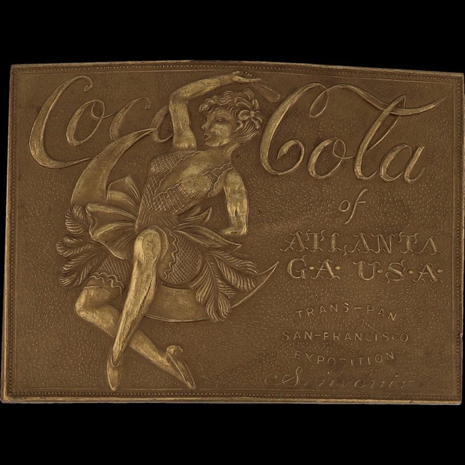 Messing Koks Coca Cola Frau Mond Coca-Cola Atlanta Georgia 70s Vtg ...