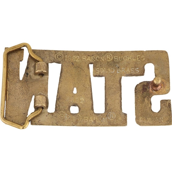 New Brass Stan Stanley Stanly Name Tag 1980s Nos Vint… - Gem