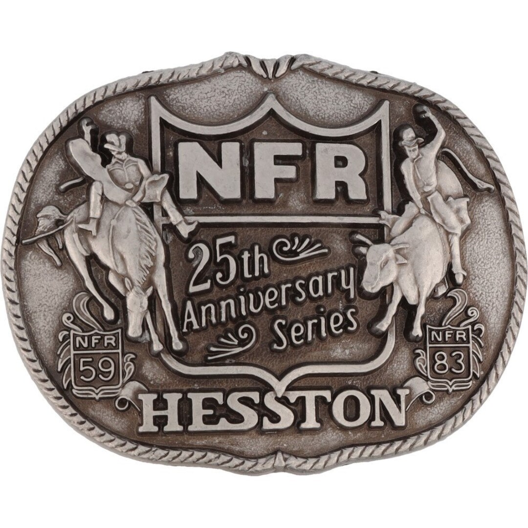 83 National Finals Rodeo Nfr Hesston Western Cowboy 80s Vintage Belt ...