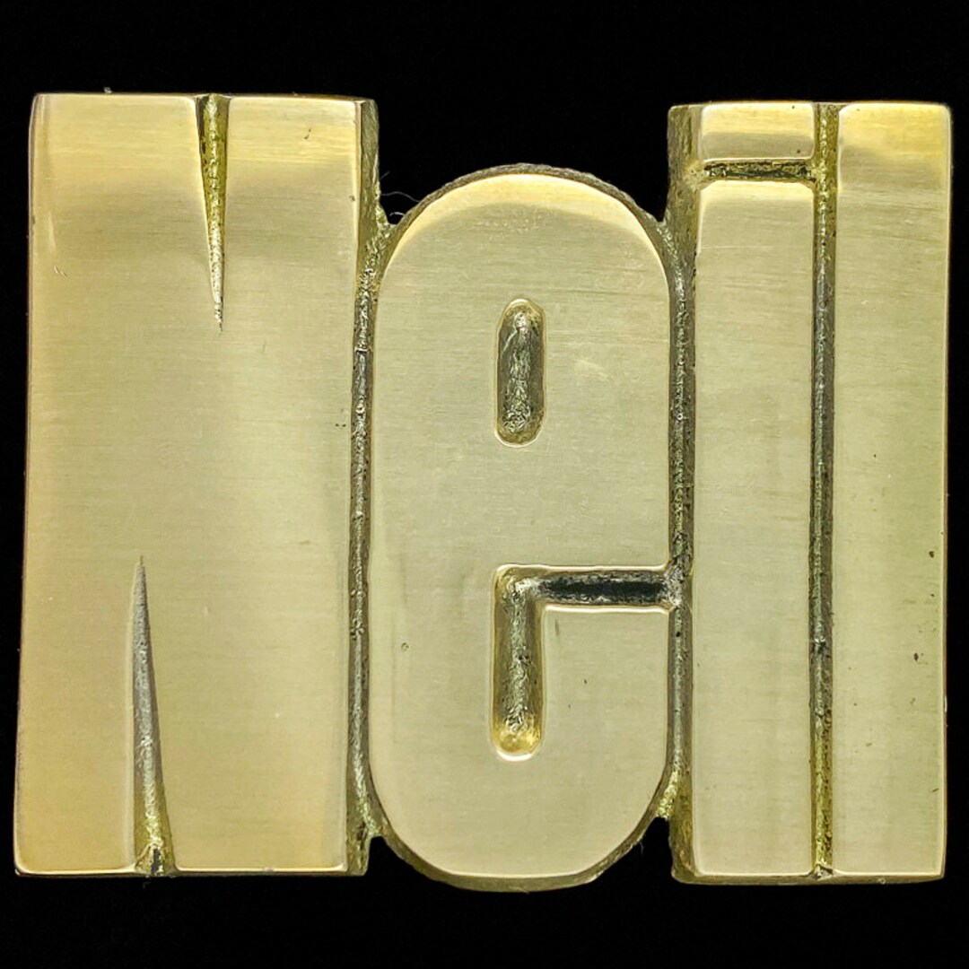 Neil Personalized Name Retro Old School Hippie Western Solid - Etsy