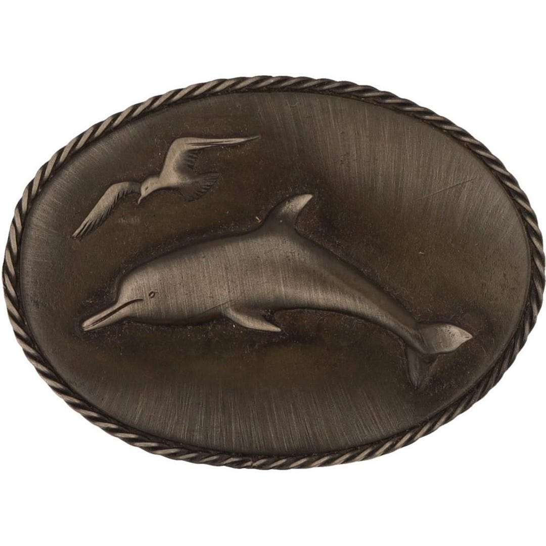 New Dolphin Sid Bell Pilgrim Pewter Surf Surfer Hippie NOS Vintage Belt ...