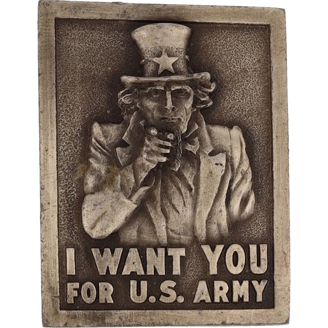 Uncle Sam I Want You Us Army World War 2 Ww2 Wwii Poster 70s Vintage ...