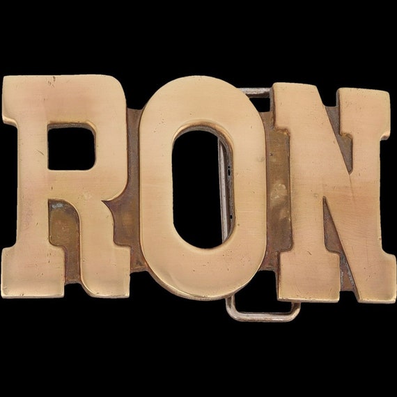 New Brass Ron Ronald Ronnie Name Old School Hippie Hi… - Gem