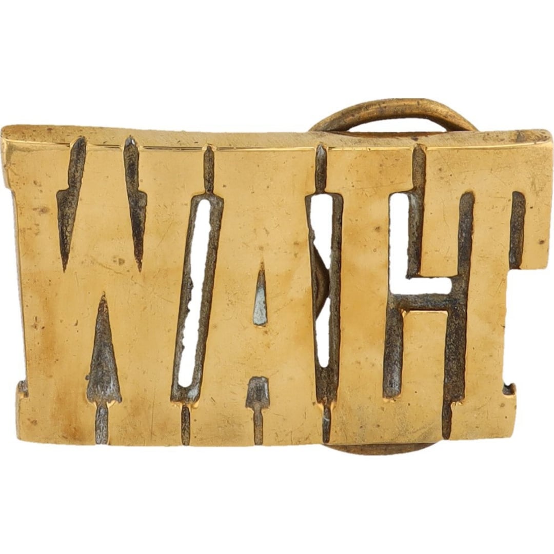 New Brass Walt Walter Wally Name Tag 1970s Nos Vintage Belt Buckle ...