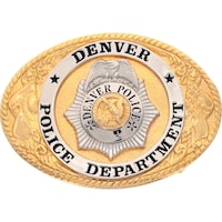 Denver Colorado Police Officer Badge SVG Vector File for Laser, CNC ...