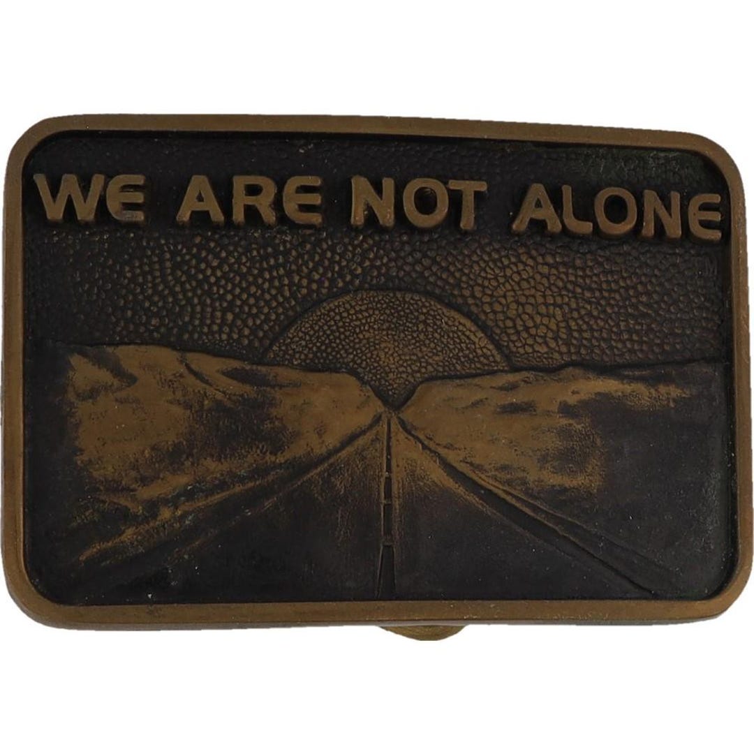 Brass Alien Ufo Spielberg Sci-fi Movie Film Close Encounters Vtg Belt ...