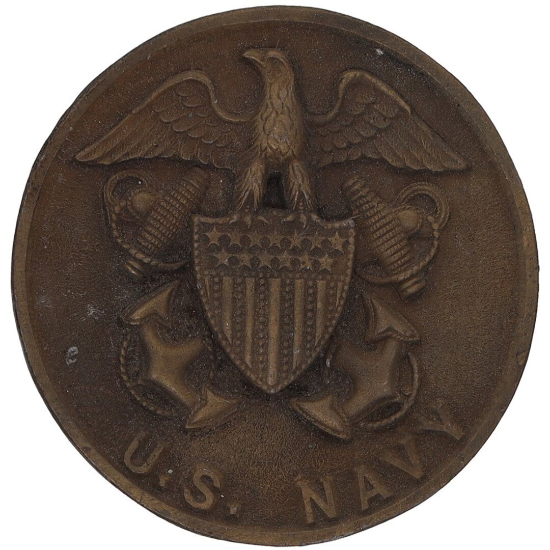 Usn Navy Anchor Logo Insignia Scpo Uss Military Vet 1970s Nos Vintage ...