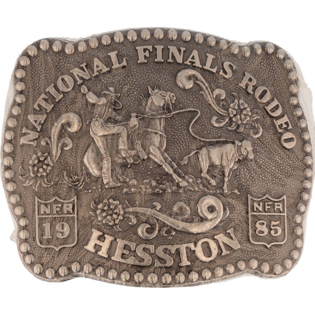 New 85 National Finals Rodeo Nfr Fred Fellows Hesston Nos Vintage Belt ...
