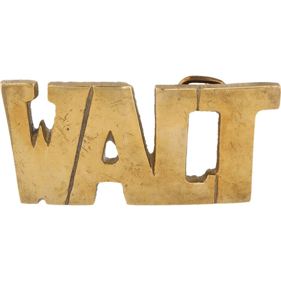 New Brass Walt Walter Wally Name Tag 1970s Nos Vintage Belt Buckle ...