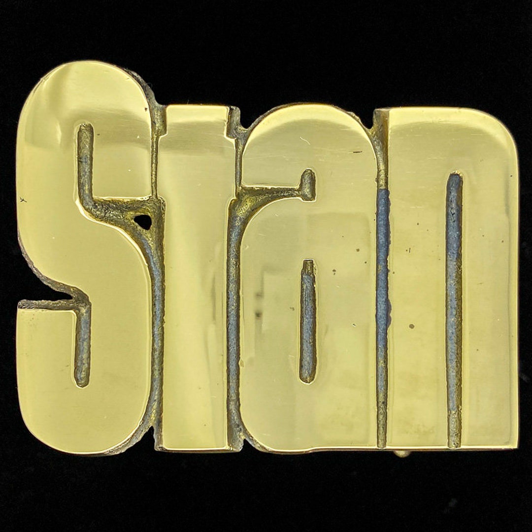 Stan Stanley Personalized Name Retro Old School Hippie Western Solid ...