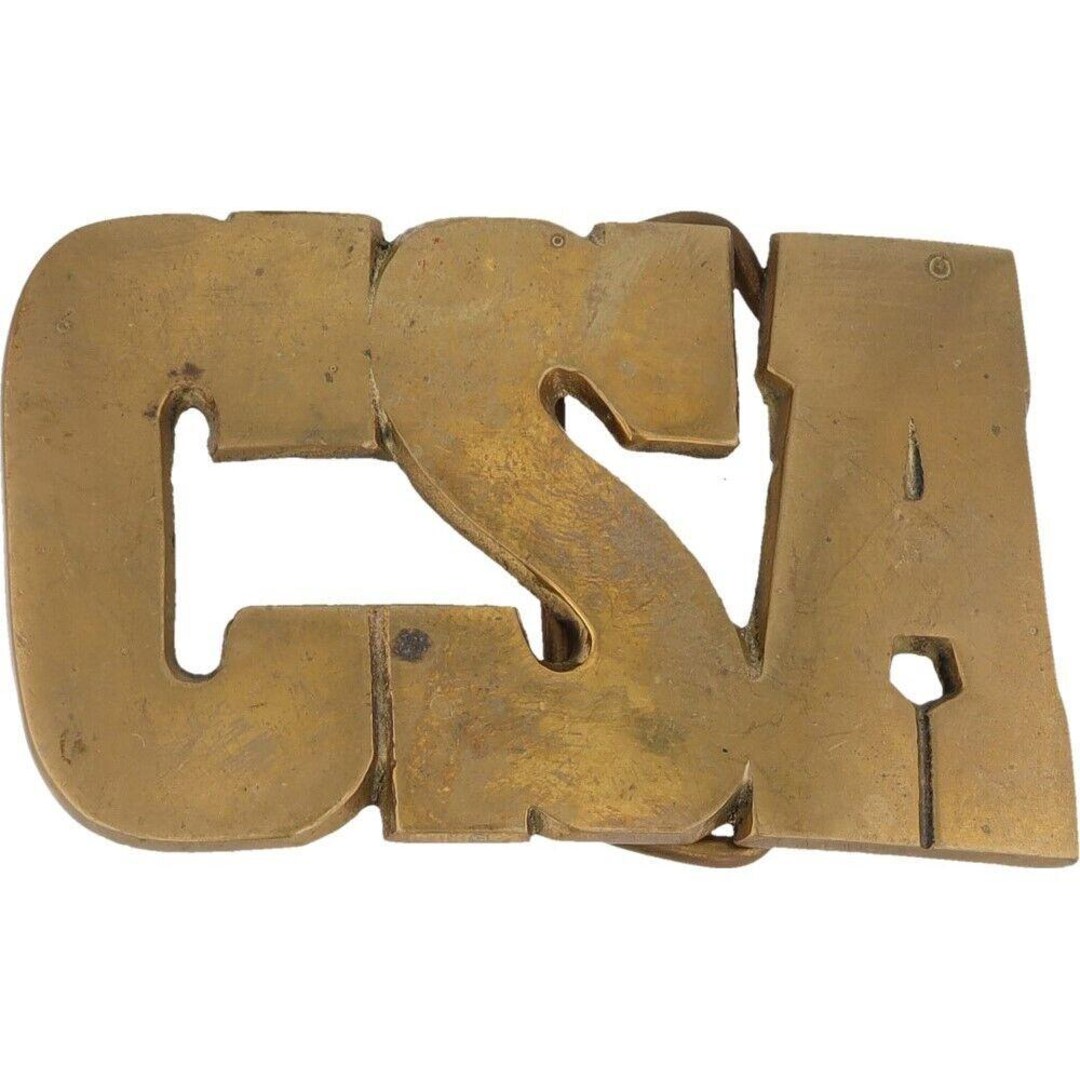 Brass Cs Csa Civil War Confederate States Army Military 70s Vintage ...